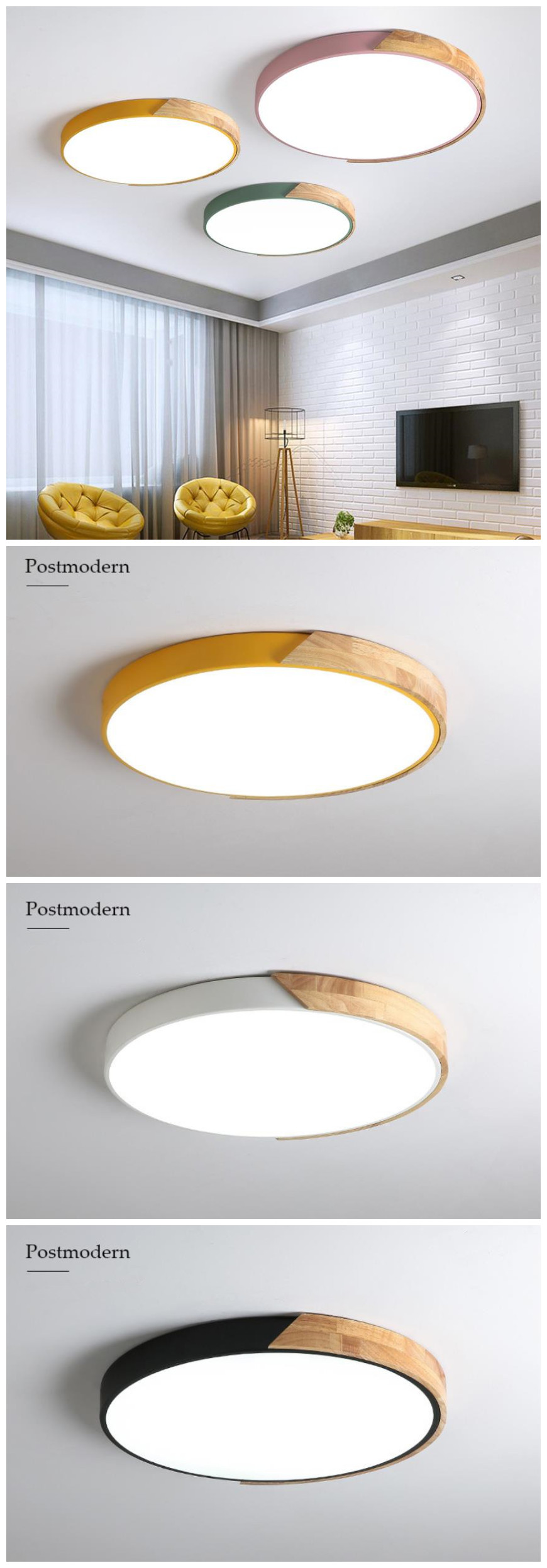 LED Deckenleuchte, 24W 5CM LED Flurlampe, Runde Deckenlampe Wohnzimmer ...